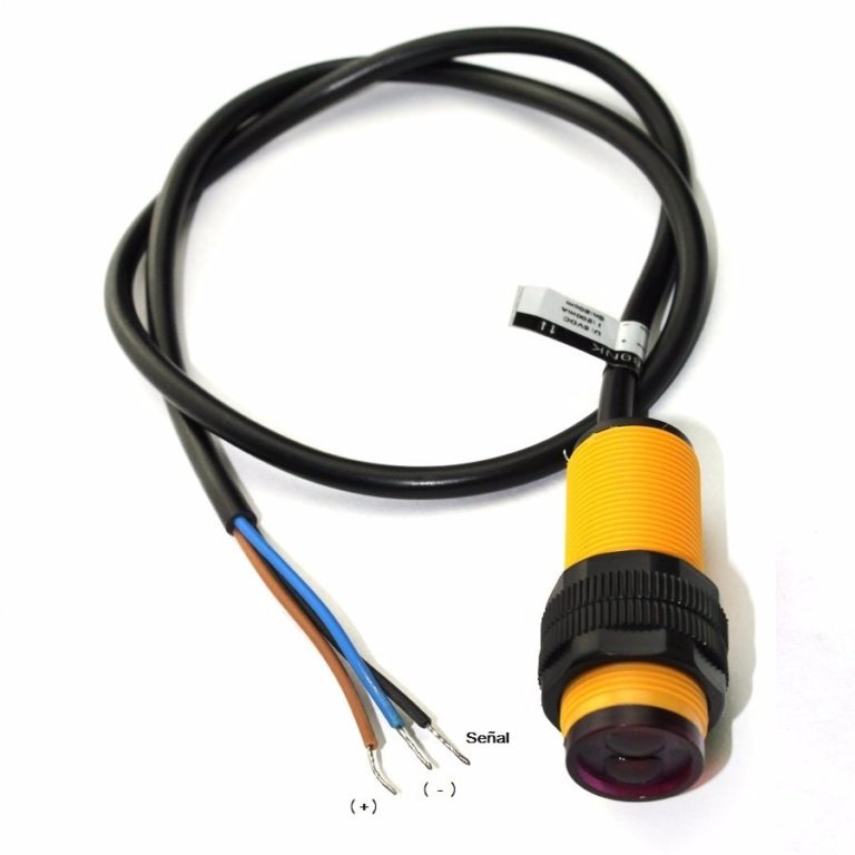 SENSOR INFRARROJO AJUSTABLE E18 D80NK AMARILLO – APM